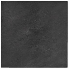 Rea BLACK STONE - Kamenná sprchová vanička 80 x 120 x 3,5 cm + sifon, černá, REA-K9602