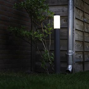 Bollard sloupková lampa antracitově šedá 80 cm IP44 opal - Rox