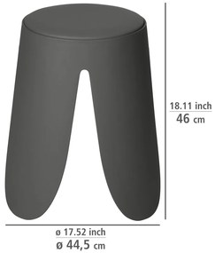 Antracitová plastová stolička Comiso – Wenko