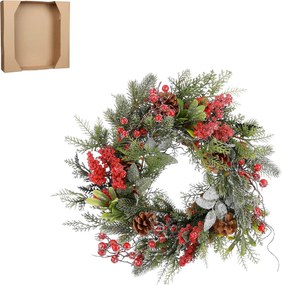 XXXLutz VĚNEC ZE SUŠENÝCH KVĚTIN 40 cm - Vánoční věnce & květiny - 0045361814