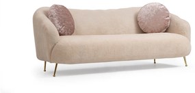 Designová 3-místná sedačka Adalia 215 cm béžová