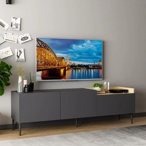 Hanah Home TV stolek Mia - Anthracite, Antracitová