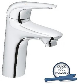 Grohe Wave - Umyvadlová baterie s výpustí Push-Open, chrom 23582001