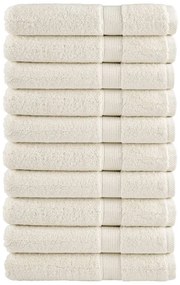 Premium ručníky SOLUND 10 ks krémové 80 x 200 cm 600 g/m² 137484