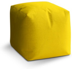 Sablio Taburet Cube Žlutá: 40x40x40 cm