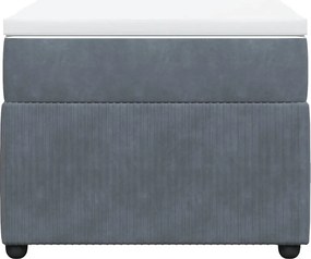 Box spring postel s matrací tmavě šedá 90x190 cm samet 3285609