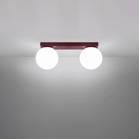 Sollux Lighting Stropní svítidlo YOLI 2 bordó