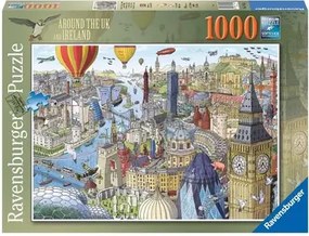 Ravensburger Puzzle Kolem Velké Británie a Irska / 1000 dílků / od 14