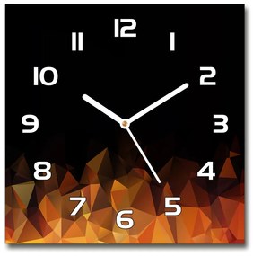Wallmuralia Skleněné hodiny čtverec Abstrakce 30x30 cm