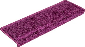 Schodové rohože 20 ks 65 x 21 x 4 cm fialové s obdélníkovým okrajem 3365856