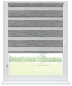Dekodum Zatemňovací roleta den a noc Stříbrná 120x220 cm