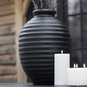 Černá keramická váza J-line Poglar 66 cm