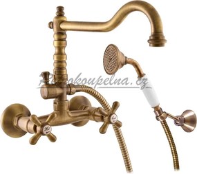 Retro vanová baterie 150mm stará mosaz (bronz) 134468