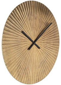 Zlaté kovové nástěnné hodiny Richmond Mace 72 cm