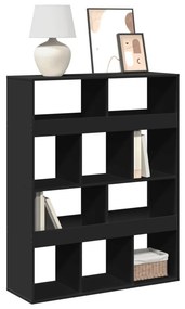 Knihovna černá 100 x 33 x 125,5 cm kompozitní dřevo 3309358
