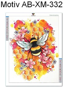 Diamantové malování - Zvířata a květy (kulaté diamanty) Motiv: AB-XM-332, Rozměr: 60x80 cm