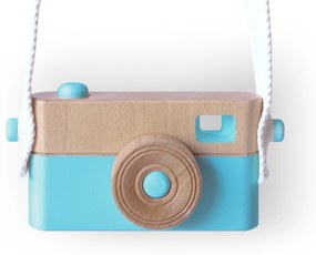 Dětský dřevěný fotoaparát PixFox modrý by Craffox