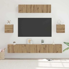 Sestava TV skříněk 7 ks Artisanový dub Kompozitní dřevo 3393410