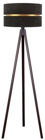 Duolla - Stojací lampa DUO 1xE27/60W/230V pr. 44 cm černá/wenge