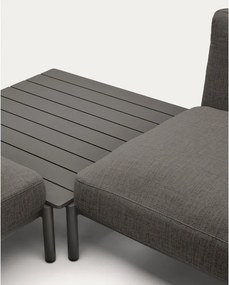 Tmavě šedá čalouněná zahradní pohovka (do L) Sorells – Kave Home