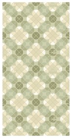 Tapeta - Zelená mozaika se čtyřlístky