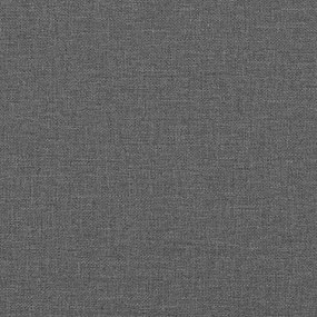 Postel s boxspringem s čelo Tmavě šedá 160 x 200 cm textil 3341904