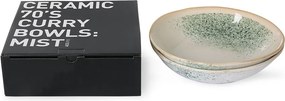 2ks mlhová zelená větší miska /talíř 70s mist - Ø 22*5cm