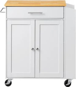 Kuchyňský ostrůvek s úložným prostorem VEVOR, 640 × 380 × 15 mm – 795 × 397 × 870 mm
