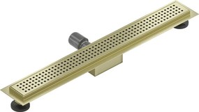 Mexen Flat M08 lineární odtok 70 cm, zlatý kartáčovaný - 1A25070-15