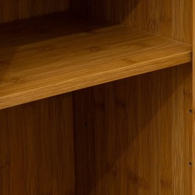Bambusový regál do koupelny ve skandinávském stylu