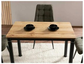 Jídelní stůl Damar W 100 x 60 cm, dub artisan / černá