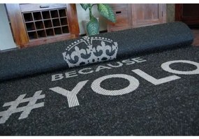 koberec SIZAL FLOORLUX 20276 YOLO černý / stříbro velikost 200x290 cm | krásné koberce cz
