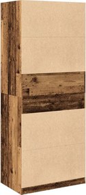 Šatní skříň old wood 80 x 50 x 200 cm kompozitní dřevo 3307700