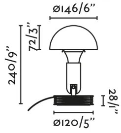 FARO 56102 - Stolní lampa s klipem 2v1 BELA 1xE27/15W/230V modrá