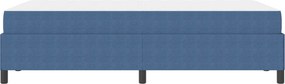 Rám postele s matrací Modrá 120 x 200 cm textil 3399118