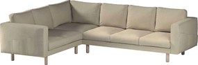 Potah na pohovku IKEA Norsborg rohová 5-místná barva béžová látka pletený vzor