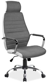 Signal Kancelářská židle Q-035 šedá/bílá