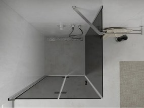 Mexen Lima sprchový kout 70x70cm, 6mm sklo, chromový profil-šedé sklo, 856-070-070-01-40