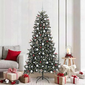 Umělý vánoční stromeček Zelená 210 cm PVC, plast a ocel 3395895
