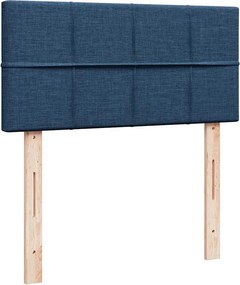Box spring postel s matrací modrá 80x200 cm textil 3288021
