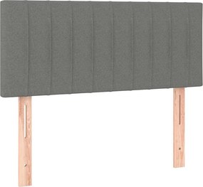 Box spring postel s matrací tmavě šedá 80 x 200 cm textil 3140170
