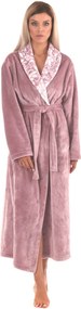 Flora Mauve Mist - Dámský Župan s Límcem - 25 56 4353 - M