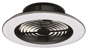 Mantra Alisio, stropní svítidlo s ventilátorem a dálkovým ovladačem, LED 70W 2700K-5000K, černá, průměr 63cm