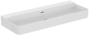 Ideal Standard Conca Ceram - Dvojumyvadlo na desku 1200x450 mm, s přepadem, bez otvoru pro baterie, bílá T384101