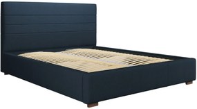 OnaDnes -20% Modrá látková postel MICADONI Aranda 160 x 200 cm