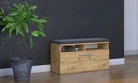 FALCO Botník se sedákem Rory dub artisan