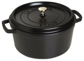 Hrnec STAUB  kulatý 28 cm černý 6,7l