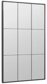 OnaDnes -20% Černé kovové závěsné zrcadlo Kave Home Ulrica 160 x 100 cm