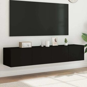 vidaXL Nástěnné TV skříňky s LED osvětlením 2 ks 80 x 35 x 31 cm [837288] Barva: dub sonoma
