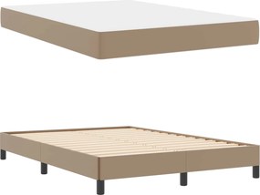 Rám postele s matrací Cappuccino 160 x 200 cm textil 3398642